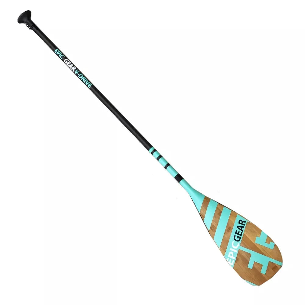 Epic Gear V-Drive Full Carbon Adjustable SUP Paddle Bamboo – Sandy ...